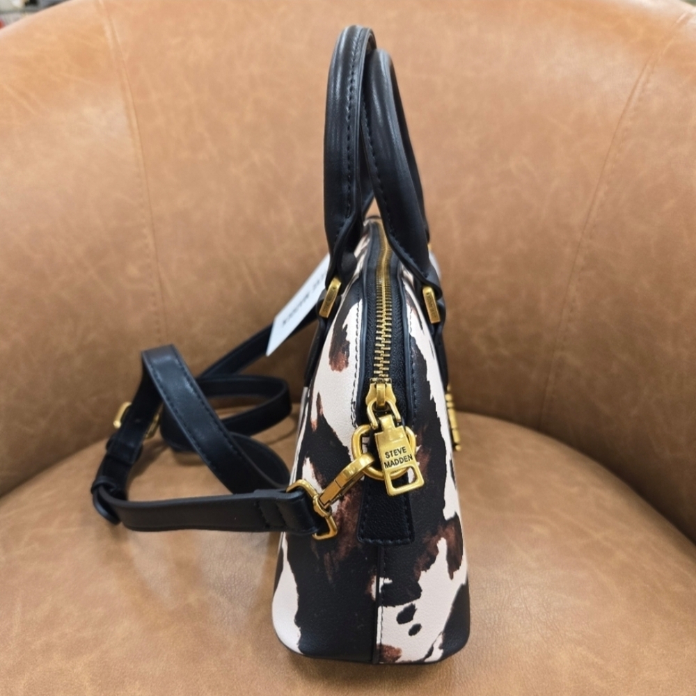 Steve Madden | Bags | New Steve Madden Cow Print Crossbody Handbag ...
